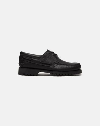 Timberland Handgen&auml;hter Timberland Authentic 3-&Ouml;sen-Bootsschuh f&uuml;r Herren in Schwarz, Herren, Schwarz, Gr&ouml;&szlig;e