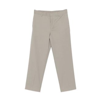 Emporio Armani Homme, Pantalons, Gris, Taille: XL Pantalon en laine l&eacute;g&egrave;re &agrave; micro-motif chevrons