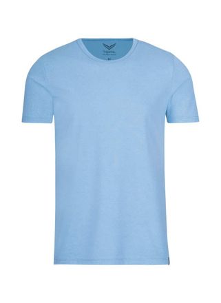 Trigema Mädchen 202201 T-Shirt, Blau (Iceblue-Melange 240), (Herstellergröße: 104)