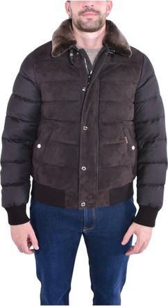 Moorer Homme, Vestes, Brun, Taille: 5XL Blouson matelassé hybride Boudin