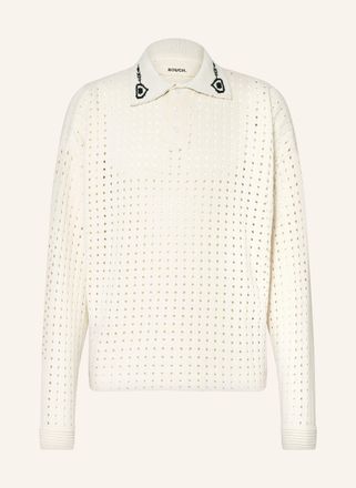 Rough. Rough. Strick-Poloshirt schwarz