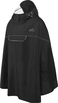 Normani Unisex Regenponcho Regencape Fahrradponcho mit Sichtfenster, Kapuze und Brusttasche Regenponcho f&uuml;r Fahrrad - Wasserdichte Regenjacke mit Reflektor Sc