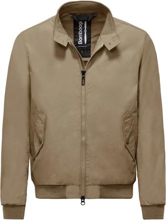 Bomboogie Homme, Vestes, Beige, Taille: XL Blouson aviateur sans doublure &agrave; col montant