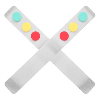 DOITOOL 2st&uuml;cke Magnetische Metallstreifen mit Kleber&uuml;ckseite und Silberfarben f&uuml;r Wandmontage Memo-Streifen Fotofreundlich Geeignet f&uuml;r Zuhause und B&uuml;ro