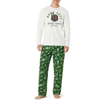 Amazon Essentials Herren Schlafanzug-Schlaf-Sets Flanell, Boba Fett, XXL