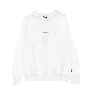 PROPAGANDA Wei&szlig;e leichte Kapuzen-Sweatshirt mit Rippen - - Sweatshirts & Hoodies - Herren - Wei&szlig; - XL