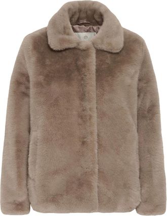 Kaffe KArosa Kunstpelzjacke - - Jackets - Damen - Beige - L