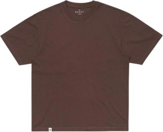 Edwin Homme, Tops, Brun, Taille: L T-shirt basique oversize