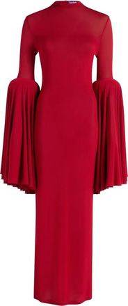 Jean Paul Gaultier Pleated-sleeve Long Dress