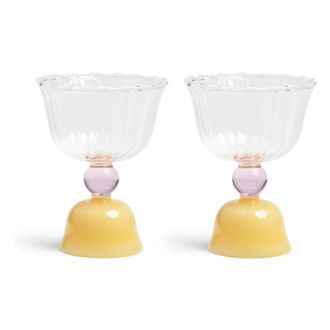 &Klevering Verres &agrave; pieds tulip - Set de 2 &Klevering