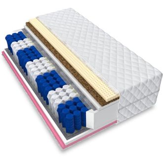 FDM Matratze 140x200 latex visco Memory Kokos live Taschenfederkern 7 Zonen H3 21cm