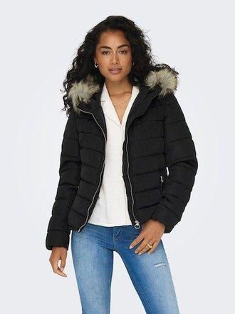 Only Steppjacke ONLELLAN QUILTED HOOD JACKET CC OTW Kunstfaser