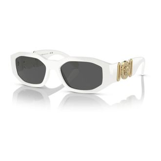 Versace Homme, Accessoires, Blanc, Taille: 53 MM Lunettes de soleil