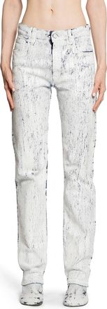Maison Margiela Painted Crackled Jeans