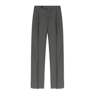 Dolce & Gabbana Wollhose mit Bundfalten - - Trousers - Herren - Grau - M