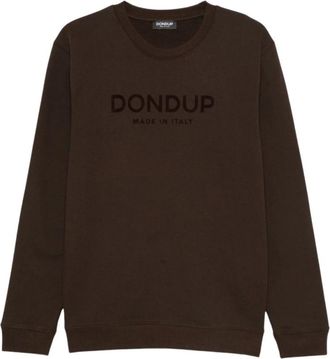 Dondup Regular Crew Neck Sweatshirt - - Sweatshirts & Hoodies - Herren - Braun - 2XL