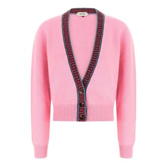 Versace Femme, Pulls, Rose, Taille: 38 FR A89094 A237534 1P590 Cardigan