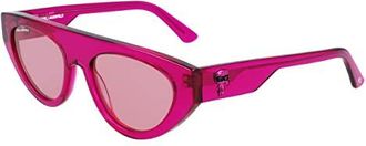 Karl Lagerfeld Karl Lagerfeld KL6043S Lunettes de Soleil, Fuchsia Transparent, 5218 aux Femmes