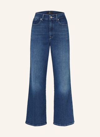 7 For All Mankind Wide Leg Jeans Lotta Ankle blau