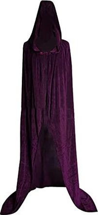 Generic Vestes dHalloween pour femmes, capes longues &agrave; capuche pour couples 2026, violet, XL