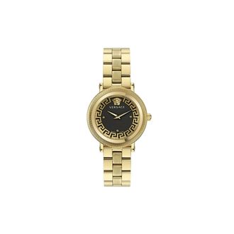 Versace Femme, Accessoires, Jaune, Taille: ONE Size Montre habill&eacute;e en acier inoxydable