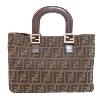 Fendi Pre-owned Vintage Canvas Handbag - - Pre-owned - Damen - Braun - ONE SIZE