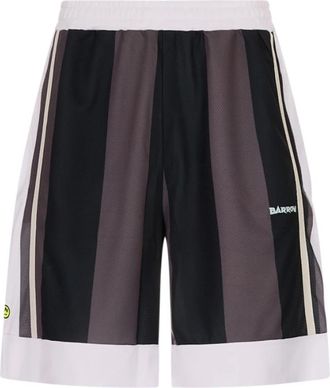 Barrow Barrow, Homme, Shorts, Noir, Taille: XL Vertical Stripe Mesh Shorts
