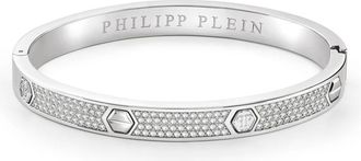 Philipp Plein unisex, Accessoires, Gris, Taille: ONE Size Crystal Cuff