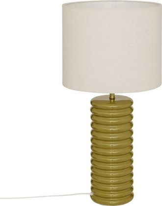 Atmosphera Lampe &agrave; Poser en C&eacute;ramique Vinus 69cm Kaki