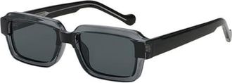 Generic Lunettes De Soleil R&eacute;tro &Agrave; Petite Monture Carr&eacute;e For Hommes Et Femmes, Polaris&eacute;es For Lext&eacute;rieur, For La Conduite, Le Sport(Black)