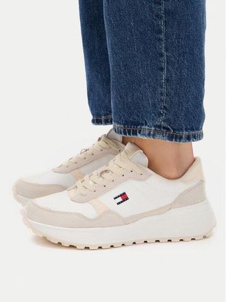Tommy Jeans Sneakers Modern Runner Mix EN0EN03100 Wei&szlig;