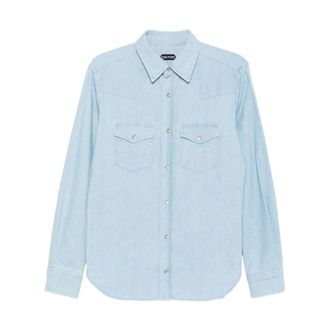 Tom Ford Herren, Shirts, Blau, XLGröße