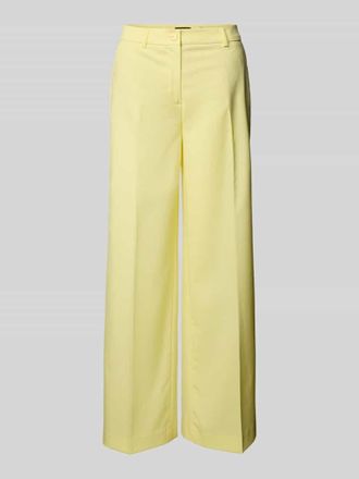 More & More Wide Leg Stoffhose mit B&uuml;gelfalten