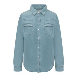BA&SH Femme, Blouses et Chemises, Bleu, Taille: 36 FR Denim Chemises