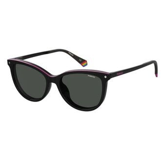 Polaroid Klassische Schwarze Sonnenbrille - - Accessories - Damen - Schwarzk - 53 MM