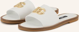 Dolce & Gabbana Pantoletten weiss