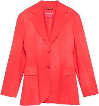 Ermanno Scervino Femme, Vestes, Rouge, Taille: 36 FR Blazer crois&eacute; &agrave; revers en pointe