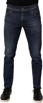 Dolce & Gabbana Homme, Jeans, Bleu, Taille: XS Jeans Skinny Stretch en Coton