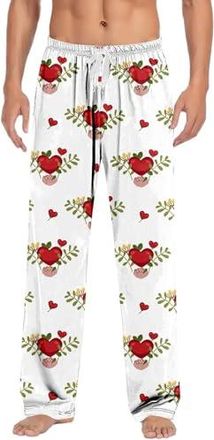 Generic Pantalon de pyjama imprim&eacute; pour homme - Taille &eacute;lastique douce et confortable - V&ecirc;tement de nuit confortable pour la d&eacute;tente &agrave; la maison, le quotidien
