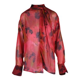 Victoria Beckham Chiffon-Bluse - - Blouses & Shirts - Damen - Mehrfarbig - S