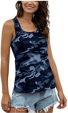 Generic Cadeau Humour Papa &agrave; la Camouflage Tops O-Neck Vest Womens Wild Womens Blouse T Shirt 8 Ans Fille (Navy, XXXXXL)