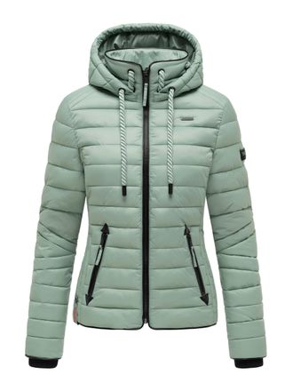 Navahoo Damen Steppjacke Lulana, leicht mit abnehmbarer Kapuze - Gr&uuml;n