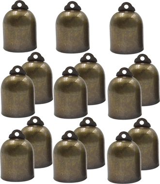 DOITOOL 20stücke Vintage Glockenanhänger Aus Messing Hängeglocken Für Weihnachtsdekoration Bastelprojekte Windspiele Türklingeln Schlüsselanhänger Kupferoptik