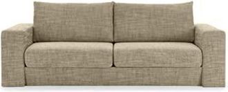 Looks by Wolfgang Joop LOOKS by Wolfgang Joop Looks V-2 Designer Sofa mit Hockern und Regal, 2 Sitzer Couch, Funktionssofa, beige-braun, Sitzbreite 200 cm