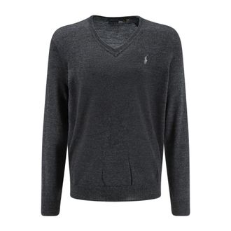 Polo Ralph Lauren Langarm Pullover - - Knitwear - Herren - Schwarzk - M