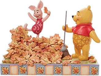 Enesco Jim Shore Disney Traditions 6008990 Figur Pooh und Ferkel, Orange, 5.43 in H x 3.54 in W x 7.48 in L