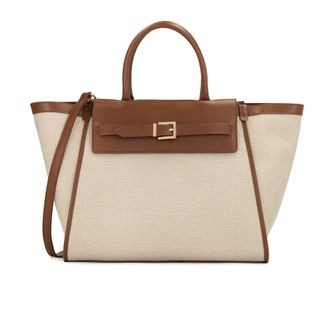Kazar Fabric Tote Bag Irene - - Bags - Damen - Beige - ONE SIZE