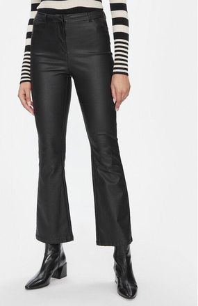 Vero Moda Hose aus Kunstleder 10300232 Schwarz Flared Fit