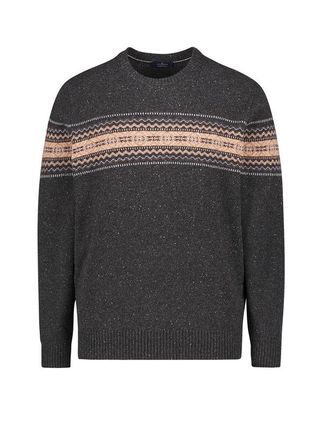 Hackett Herren Pullover grau Norweger