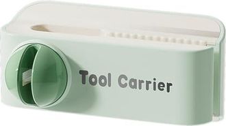 Generico Support mural pour couteaux de cuisine, organiseur de rangement pour ustensiles de cuisine avec aiguiseur int&eacute;gr&eacute; - Bloc de rangement de couteaux de c